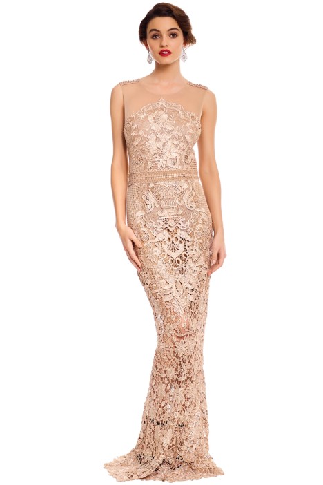 Renaissance Gown in Blush by Grace & Hart for Rent