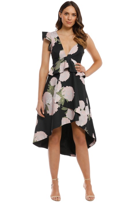 New Woman Asymmetrical Midi Dress by Talulah for Rent